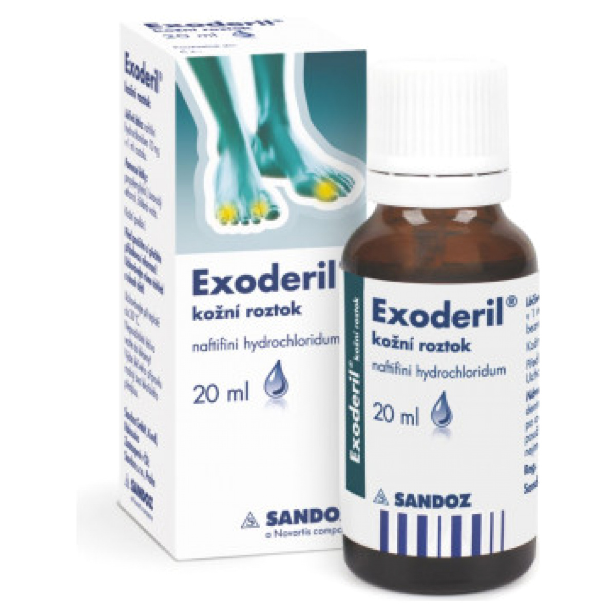Roztok na mykózu Exoderil, Sandoz levně | Kupi.cz