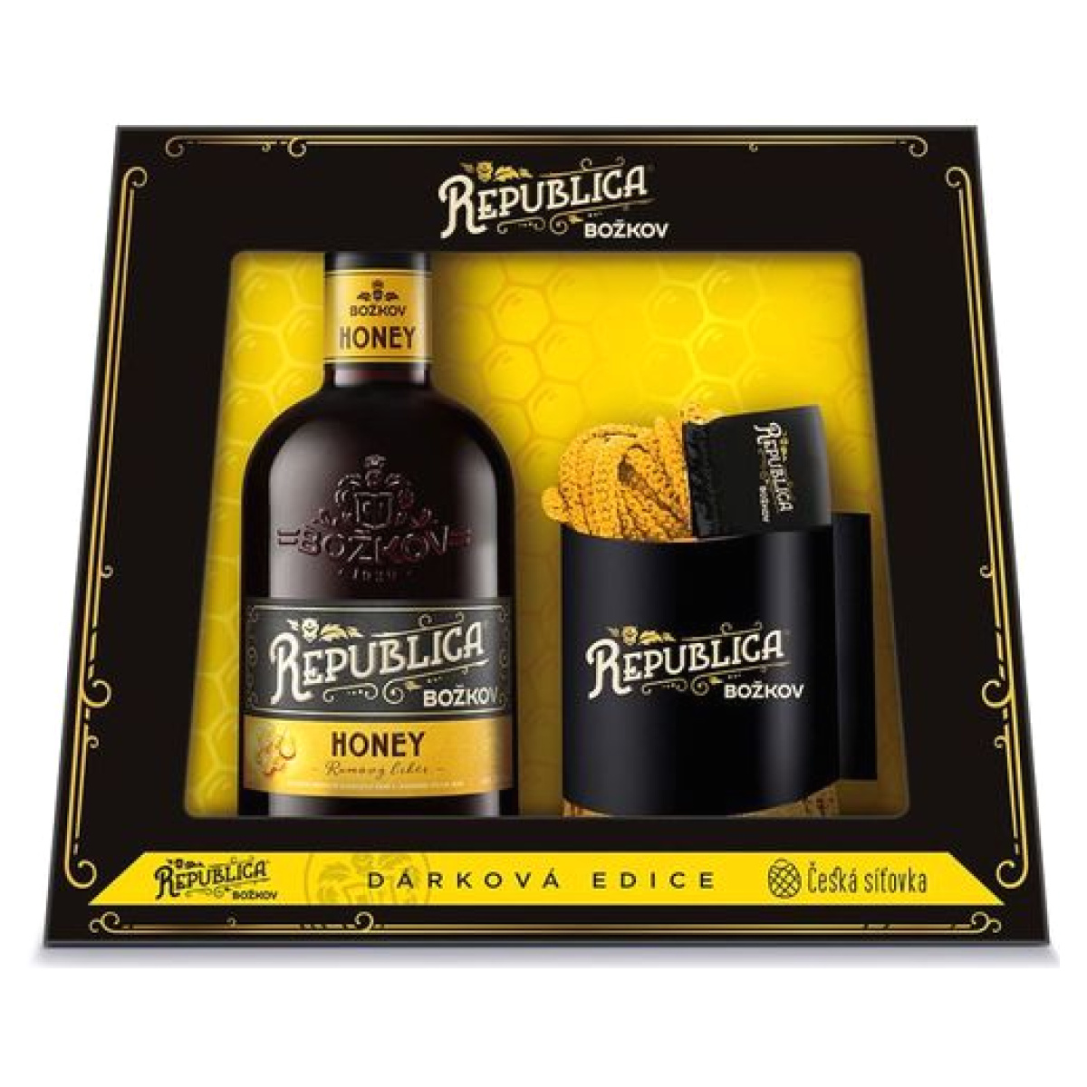 Rum Republica Exclusive Honey Božkov - dárkové balení levně | Kupi.cz