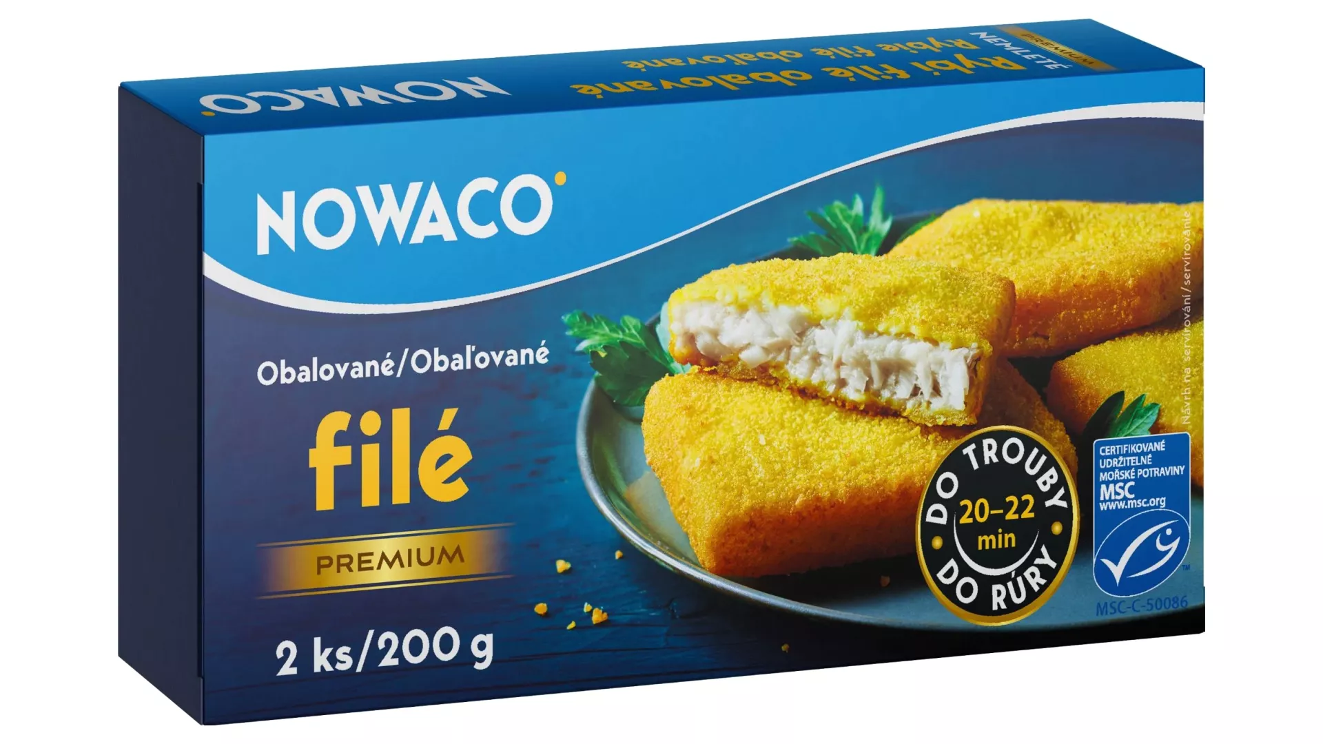 Rybí filé obalované mražené Premium Nowaco levně | Kupi.cz