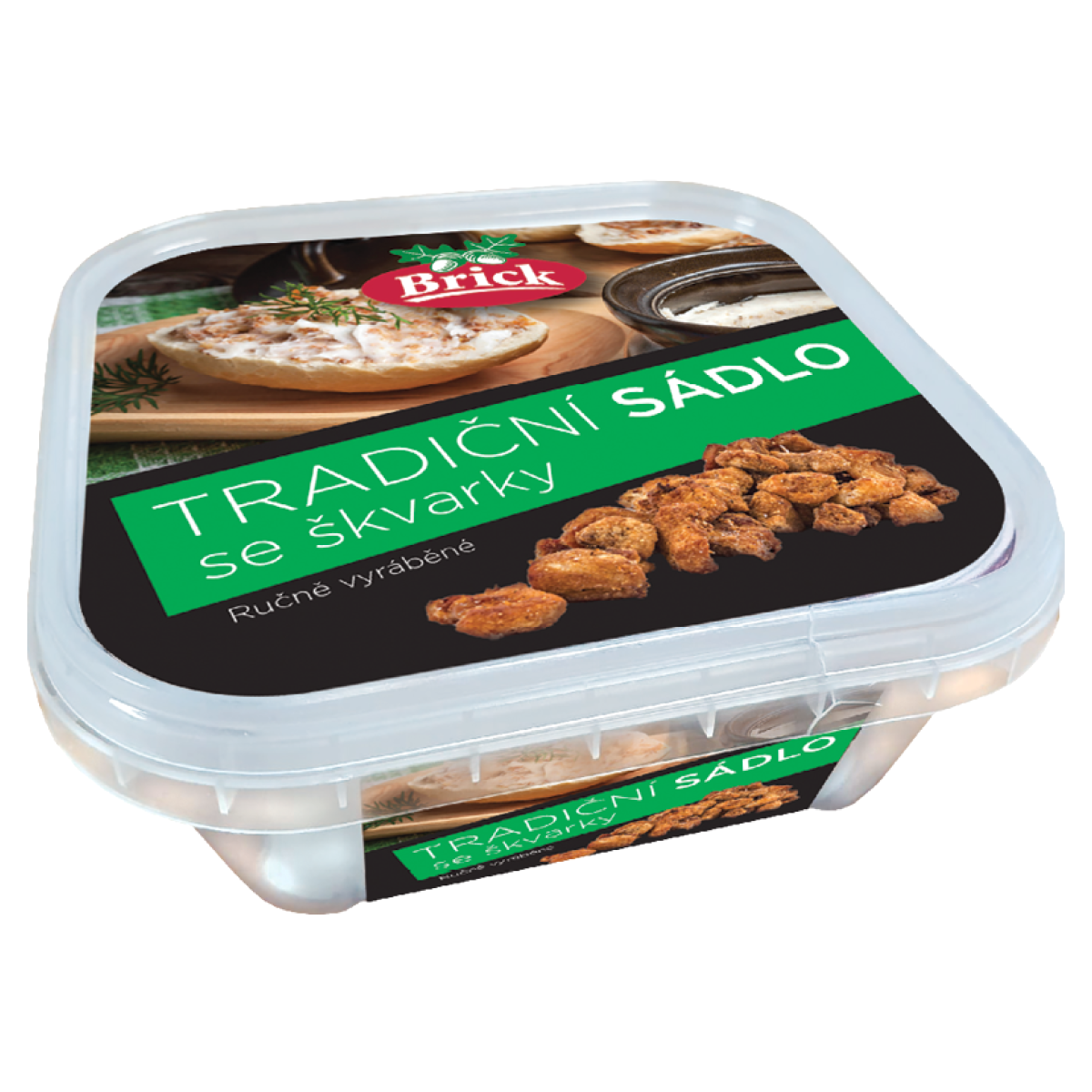 Sádlo vepřové tradiční se škvarky Brick v akci levně | Kupi.cz
