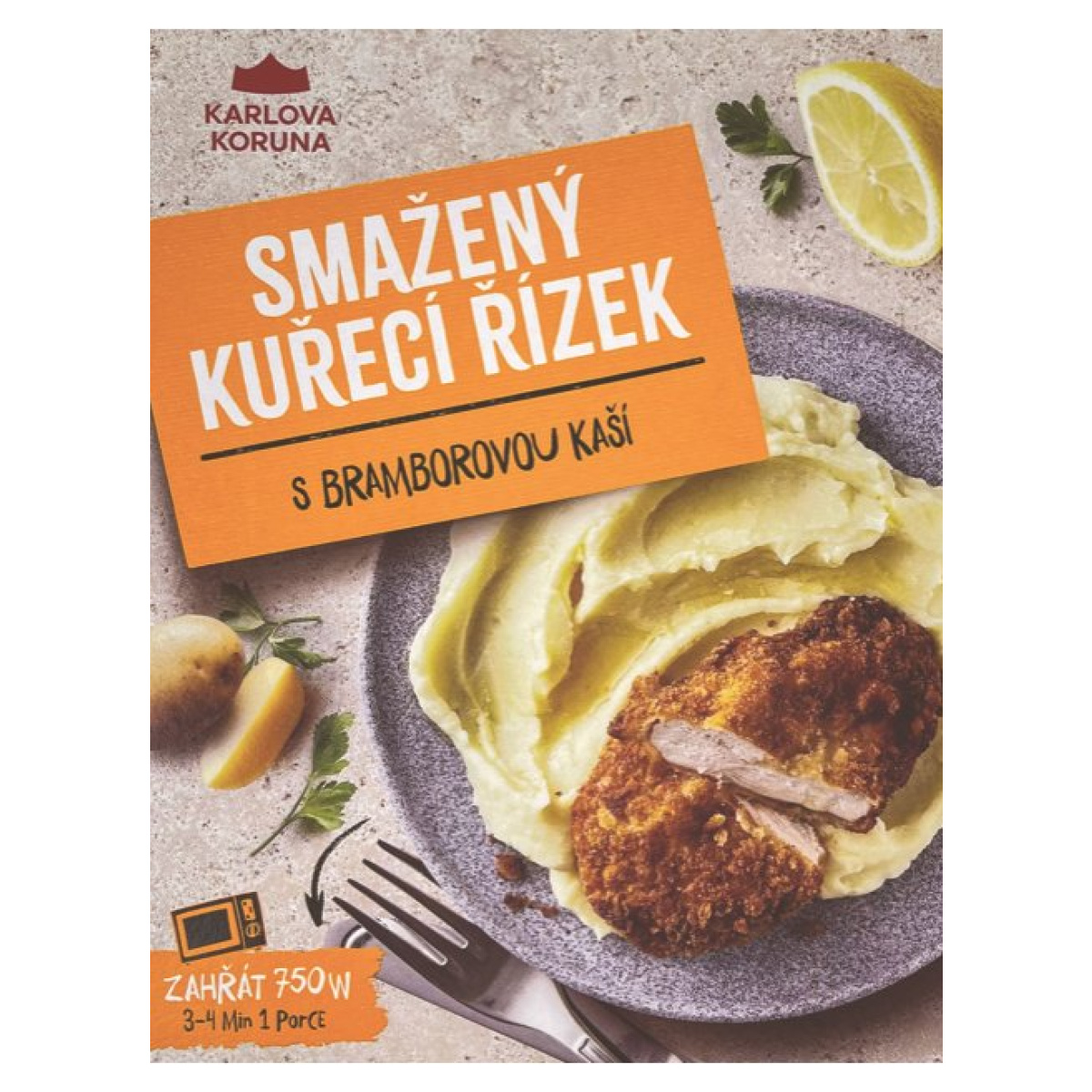 Smažený kuřecí řízek s kaší Karlova Koruna levně | Kupi.cz