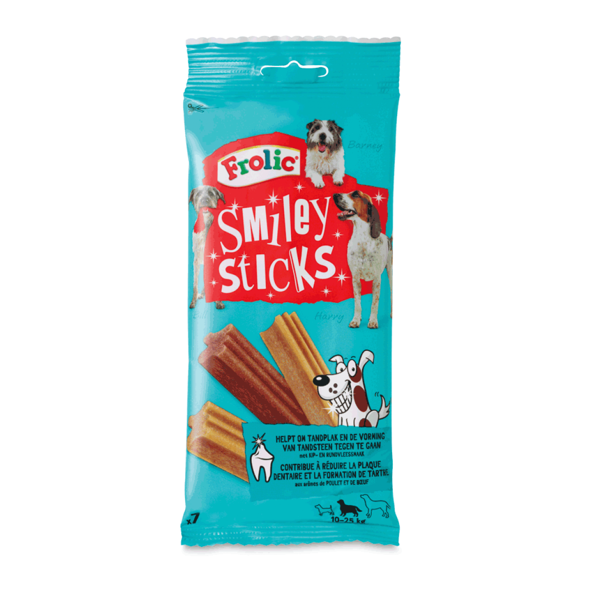Pamlsky pro psy Smiley sticks Frolic v akci levně | Kupi.cz