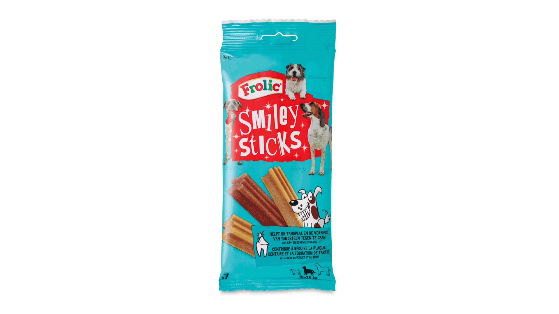 Pamlsky pro psy Smiley sticks Frolic v akci levně | Kupi.cz