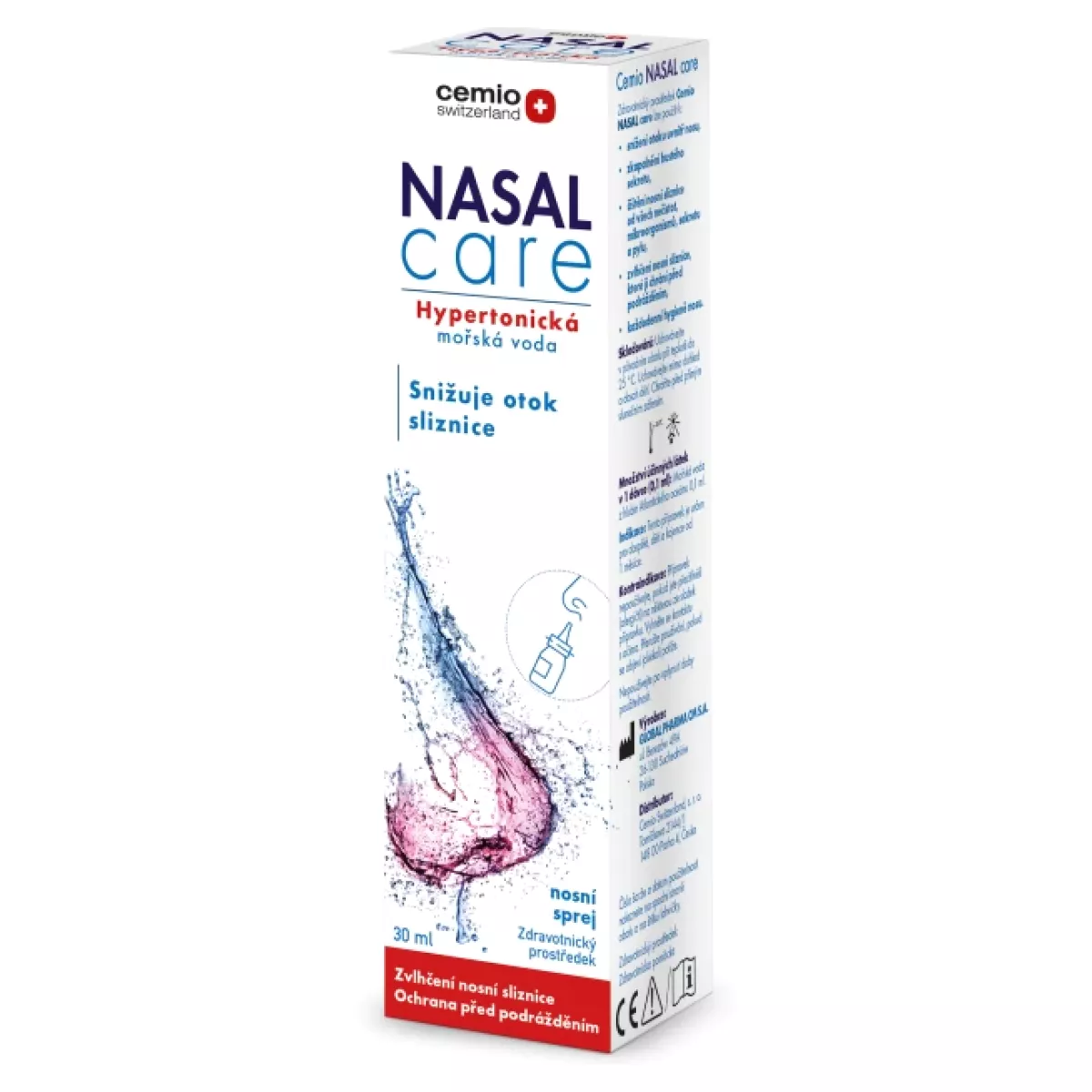 Sprej nosní hypertonická mořská voda Nasal Care Cemio, Cemio ...