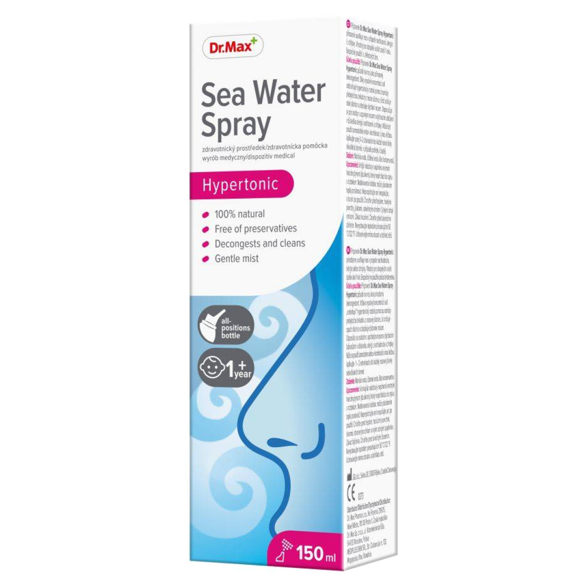 Sprej nosní hypertonický mořská voda Dr.Max levně | Kupi.cz