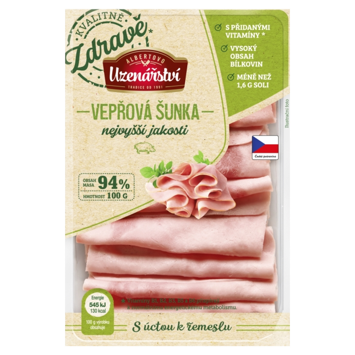 Šunka vepřová nejvyšší jakosti Zdravě Albertovo uzenářství levně | Kupi.cz