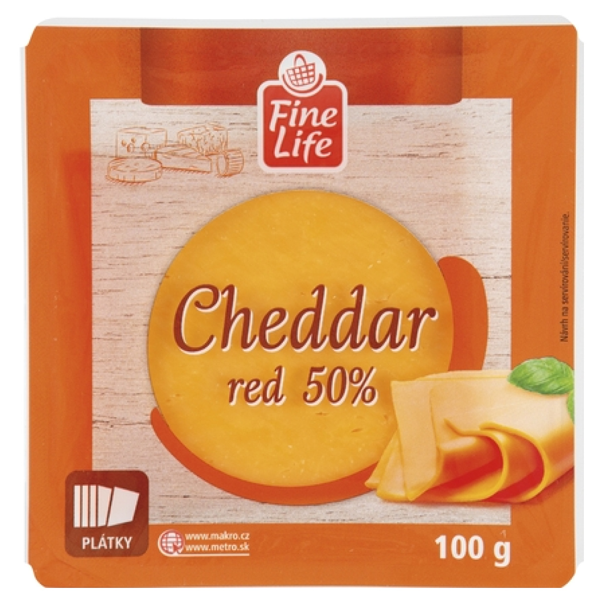 Sýr Cheddar red 50% Fine Life levně | Kupi.cz