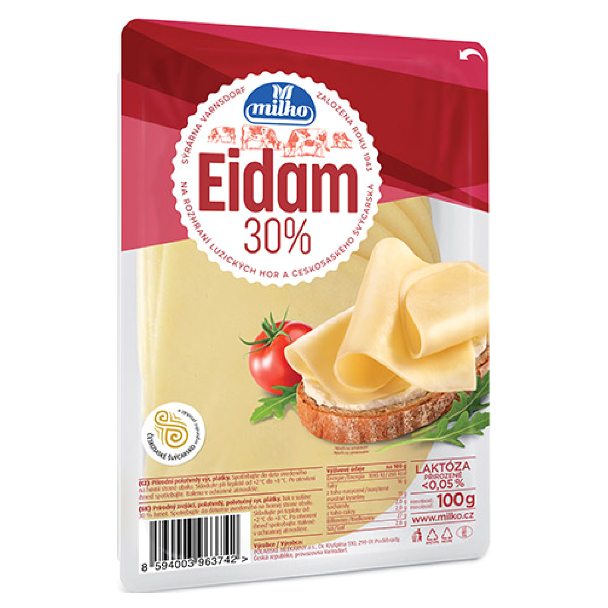 Sýr Eidam 30% Milko v akci levně | Kupi.cz