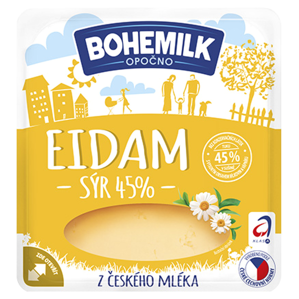 Sýr Eidam 45% Bohemilk Opočno levně | Kupi.cz