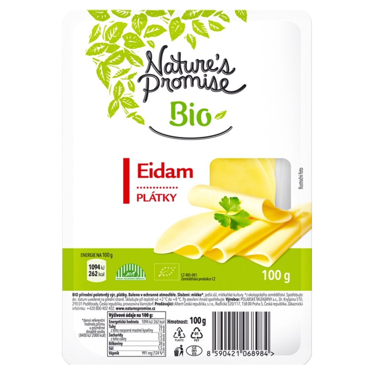 Sýr Eidam 30% bio Nature's Promise levně | Kupi.cz