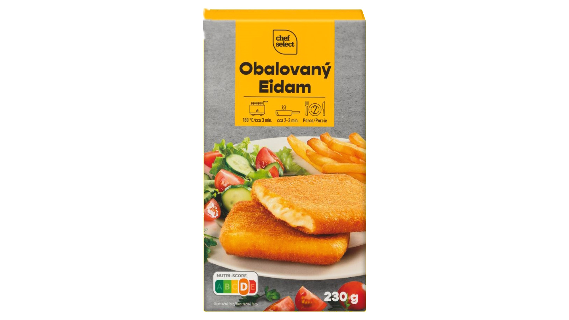 Sýr Eidam obalovaný mražený Chef Select levně | Kupi.cz