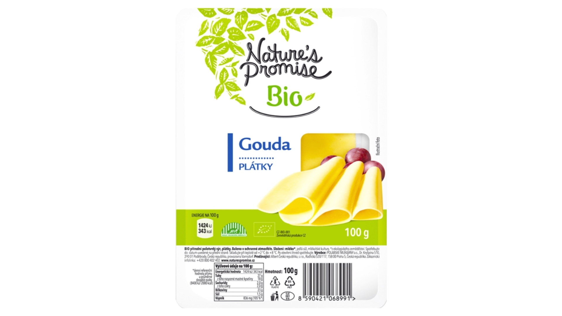 Sýr Gouda 48% bio Nature's Promise levně | Kupi.cz