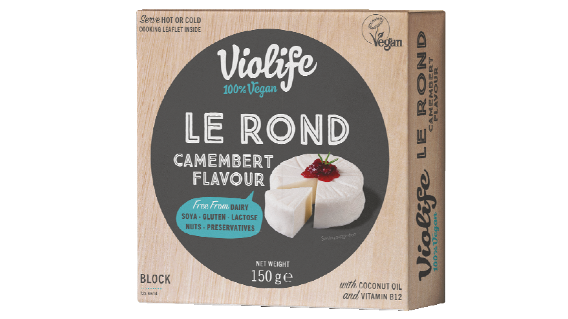 Sýr Le Rond Vegan Camembert Violife levně | Kupi.cz