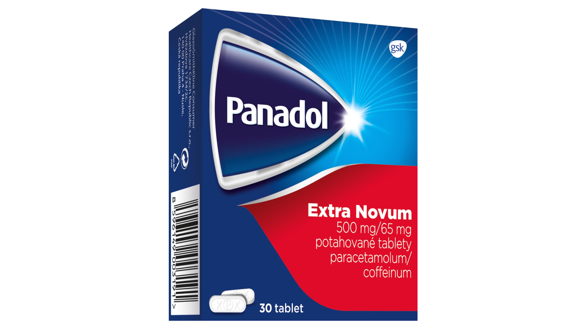 Tablety proti bolesti Extra Novum Panadol, GlaxoSmithKline levně | Kupi.cz