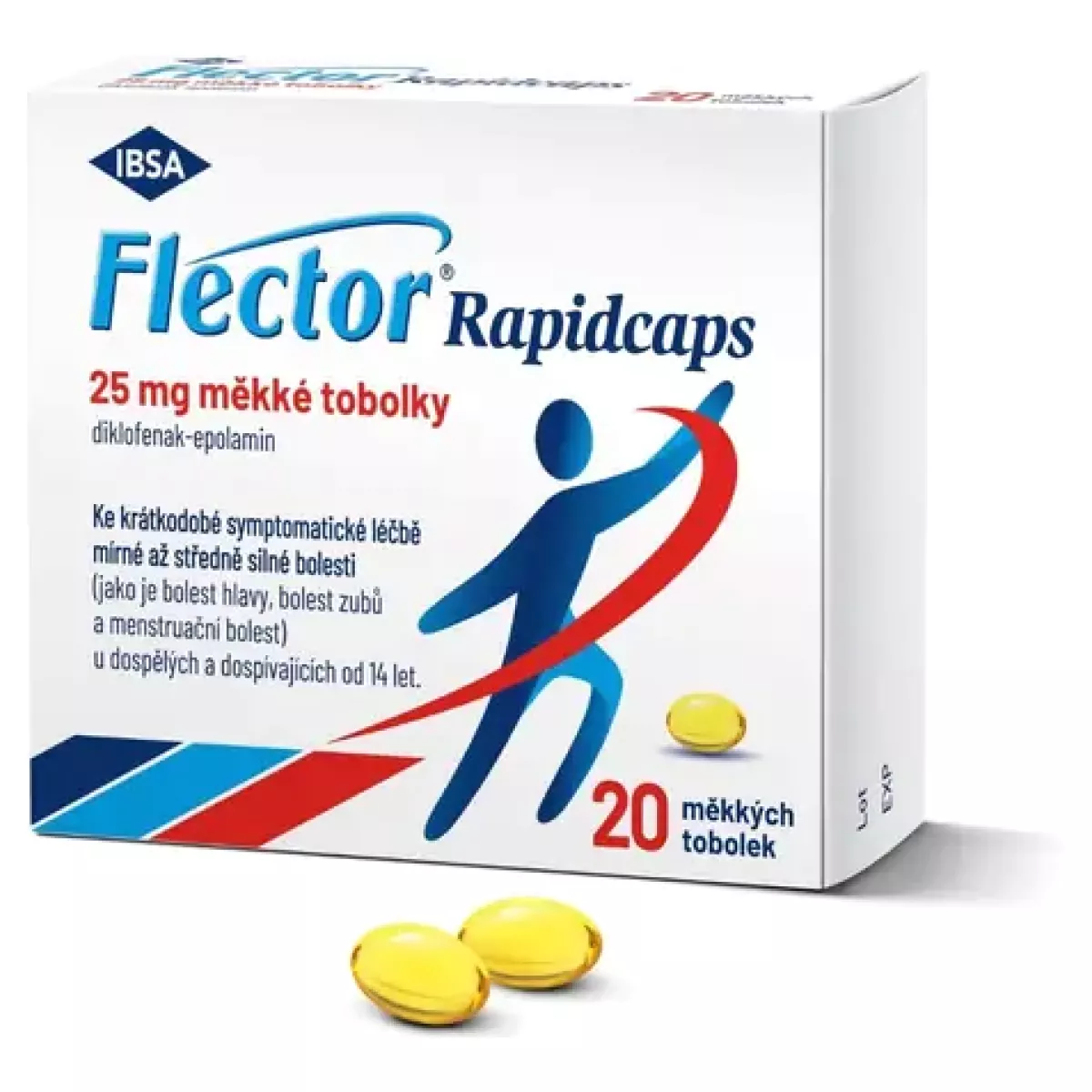 Tablety proti bolesti Rapidcaps Flector, IBSA v akci levně | Kupi.cz