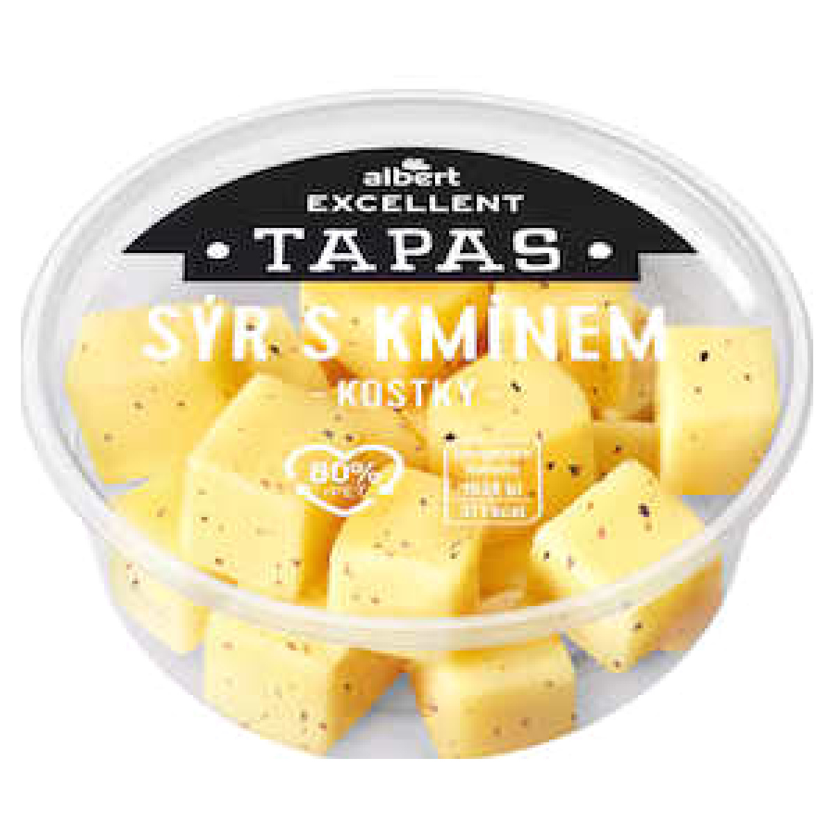 Tapas sýrové kostky s kmínem Albert Excellent v akci levně | Kupi.cz