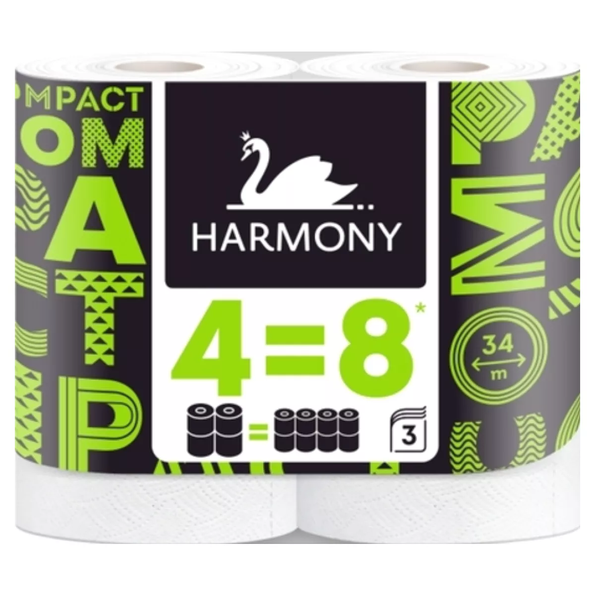 Toaletní papír 3vrstvý Compact Harmony levně | Kupi.cz