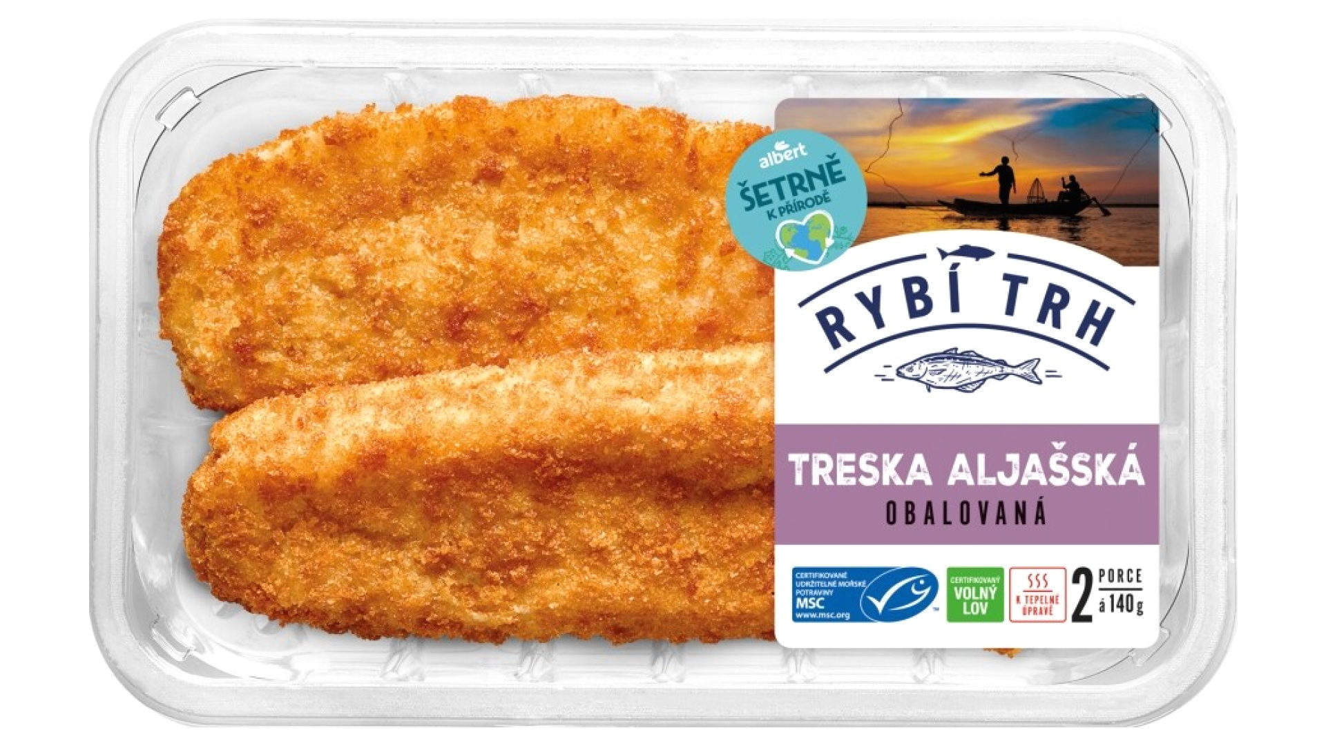 Treska aljašská filety obalovaná Albert levně | Kupi.cz