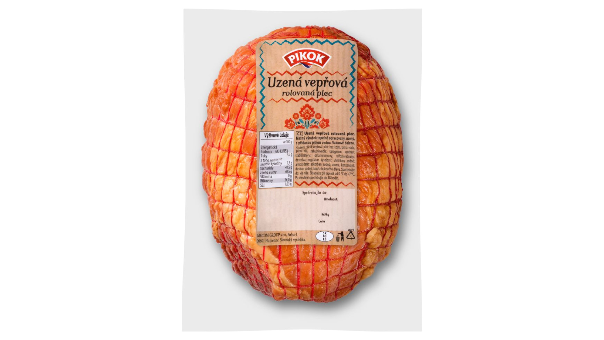 Uzená rolovaná plec Pikok levně | Kupi.cz