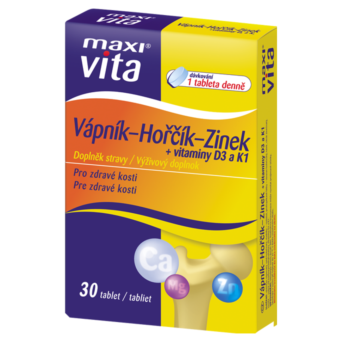 Doplněk stravy Vápník-Hořčík-Zinek Maxivita levně | Kupi.cz