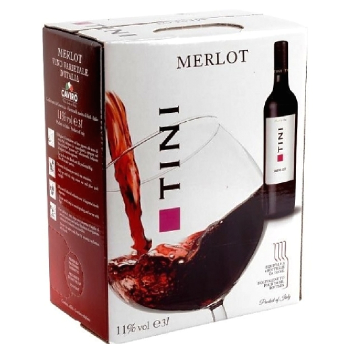 Víno Merlot Tini - bag in box v akci levně | Kupi.cz