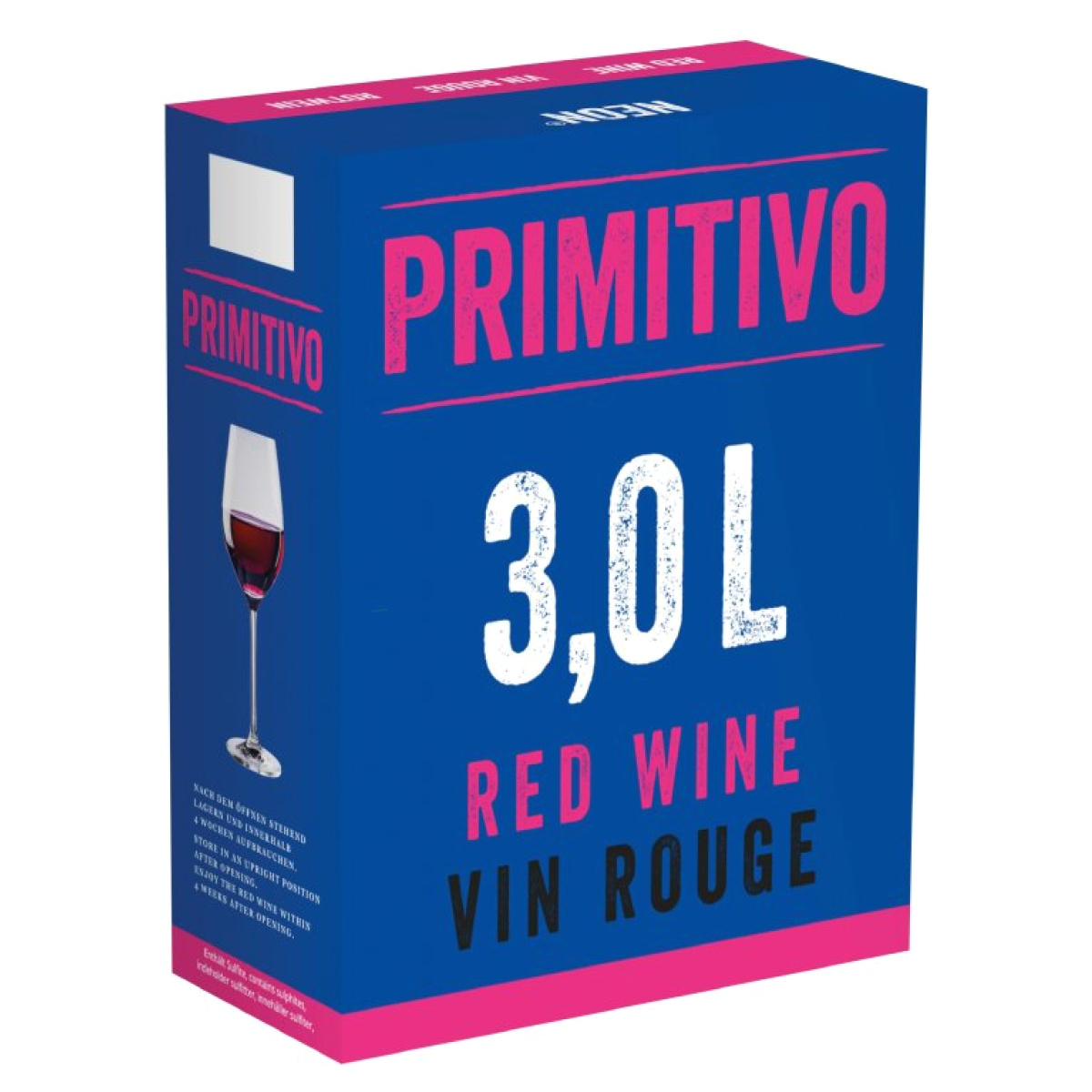 Víno Primitivo Neon - bag in box v akci levně | Kupi.cz