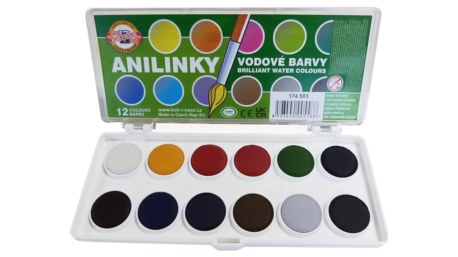 Vodové barvy Anilinky KOH-I-NOOR levně | Kupi.cz