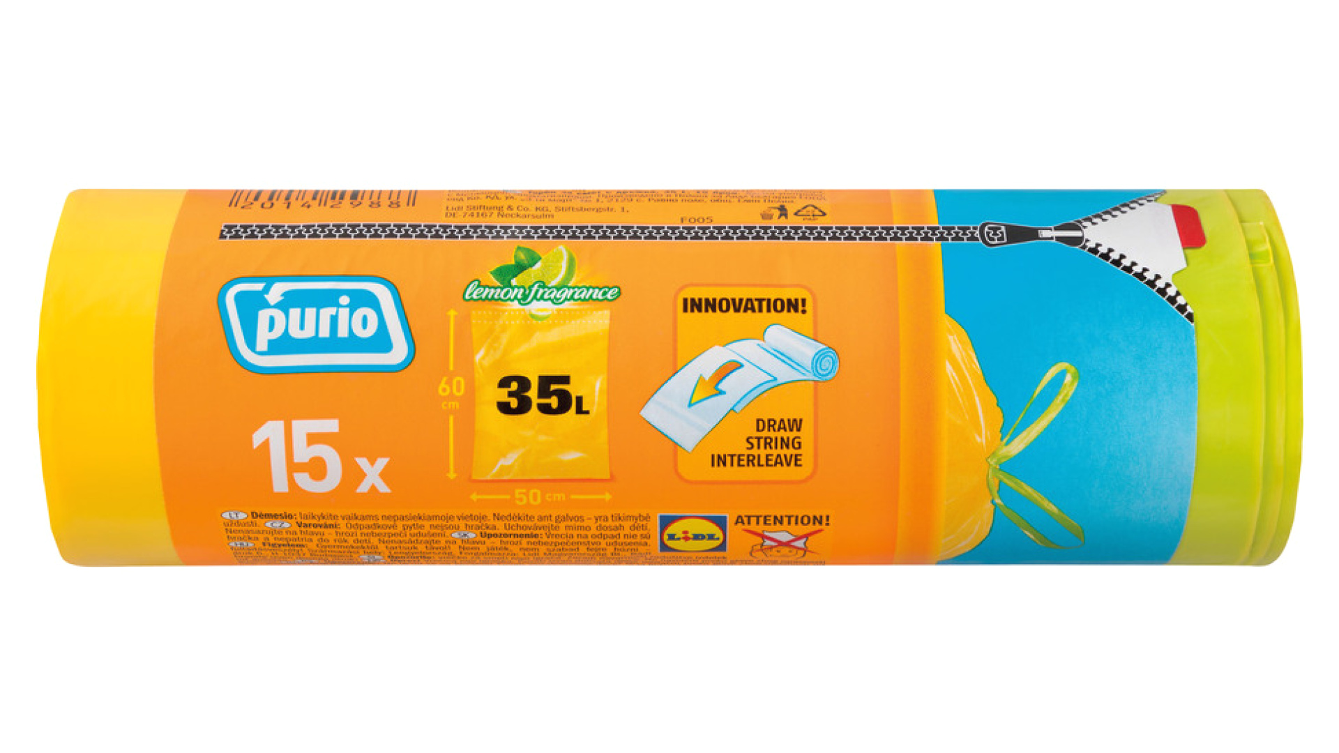 Zatahovací pytle na odpadky 35 l Purio levně | Kupi.cz