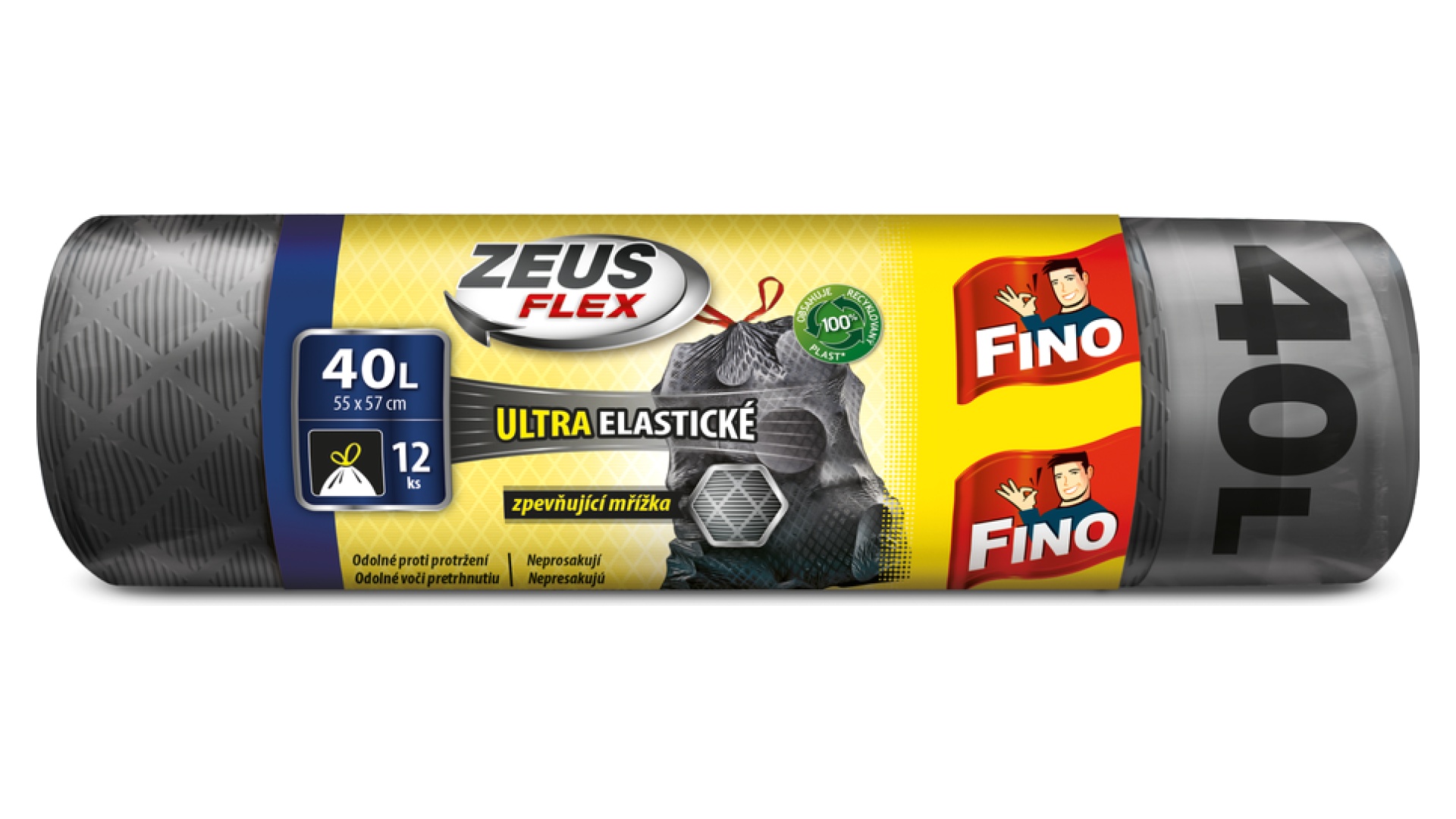 Zatahovací pytle na odpadky Zeus Flex 40 l Fino v akci levně | Kupi.cz