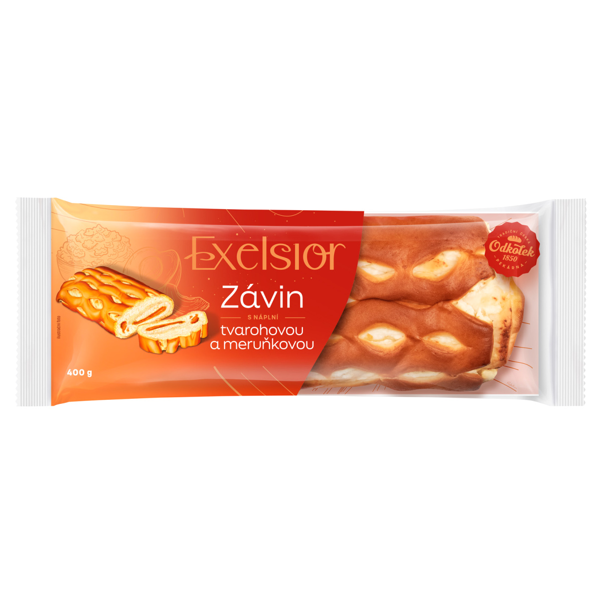 Závin s náplní Exelsior Odkolek levně | Kupi.cz