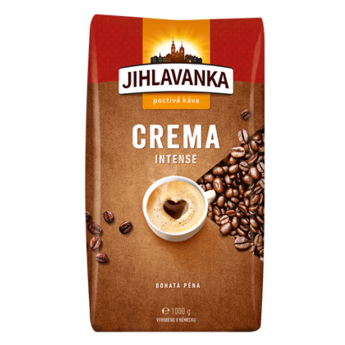 Zrnková káva Crema Intense Jihlavanka levně | Kupi.cz