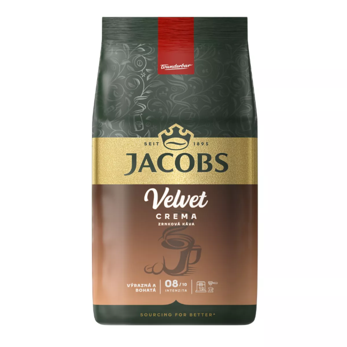 Zrnková káva Jacobs Velvet Crema v akci levně | Kupi.cz
