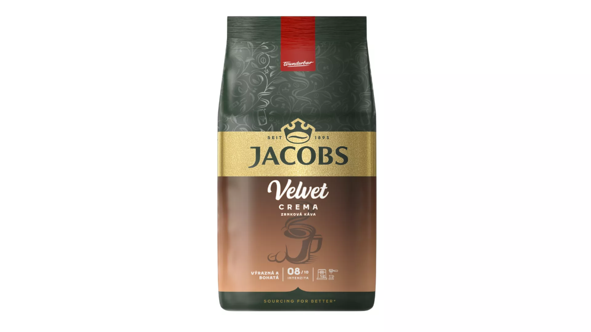 Zrnková káva Jacobs Velvet Crema v akci levně | Kupi.cz