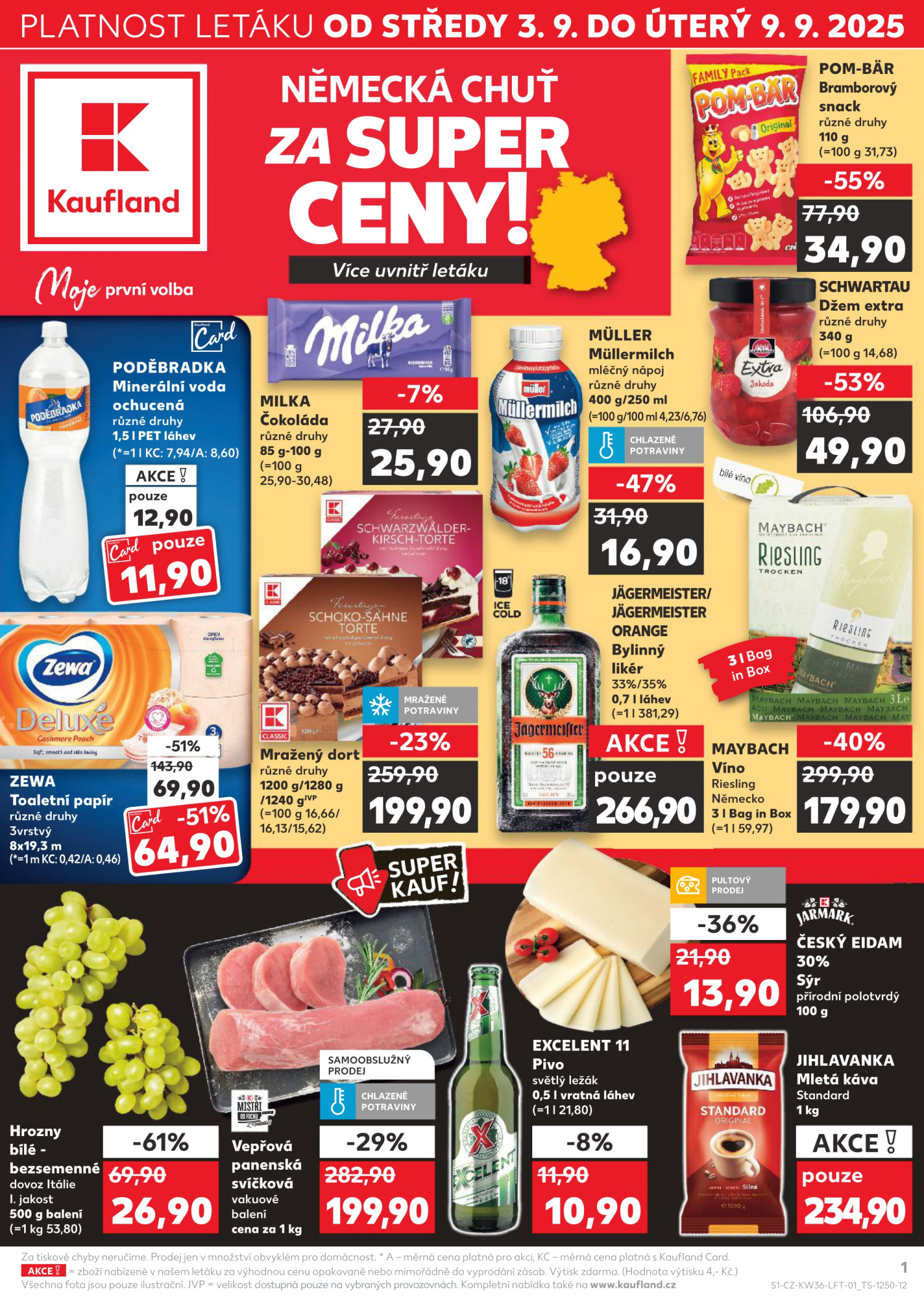 Kaufland leták Trutnov od 3. 9. | Kupi.cz