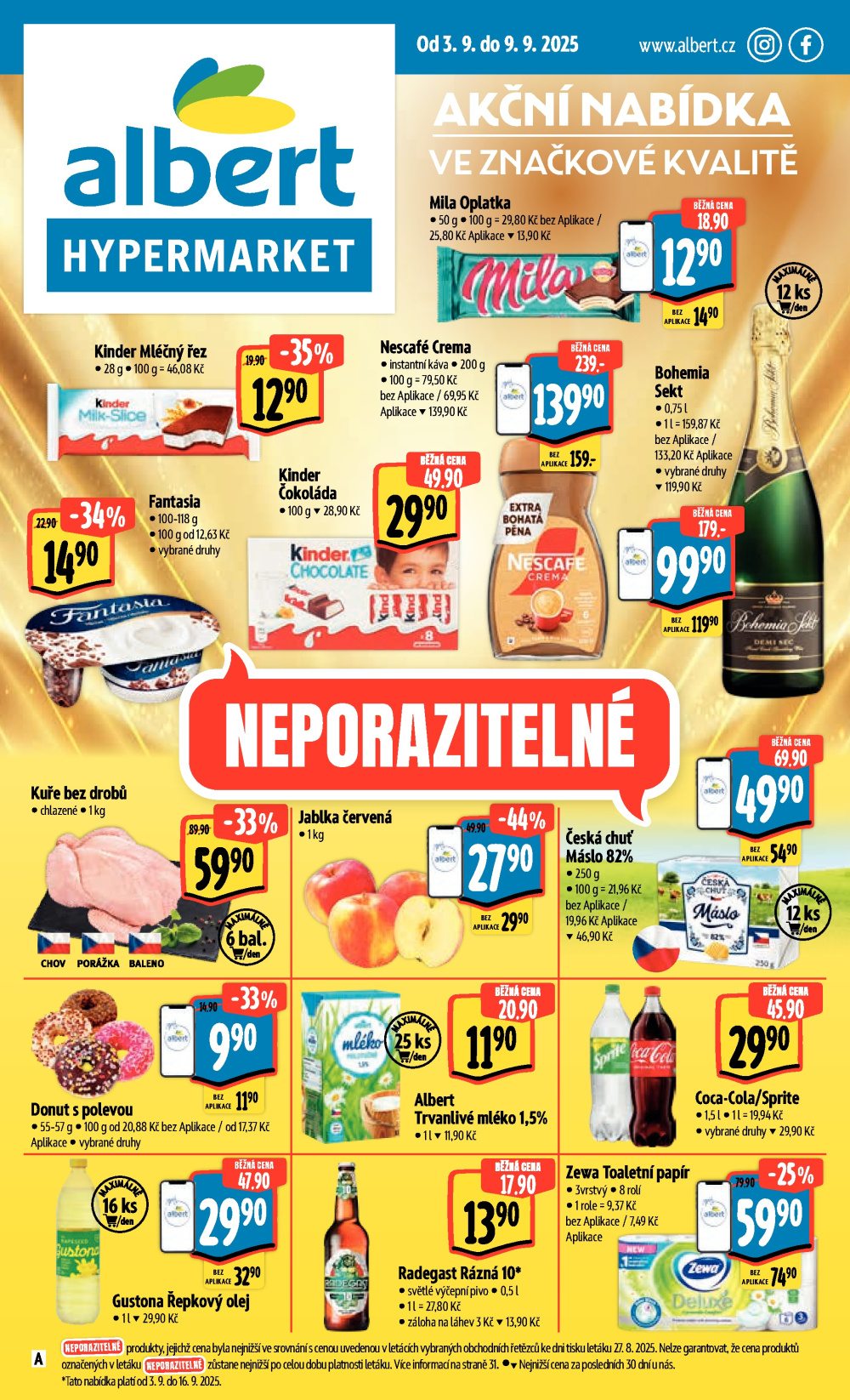 Albert Hypermarket leták od 3. 9. | Kupi.cz