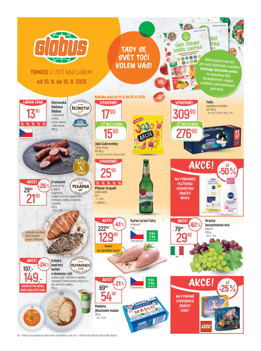 Globus leták Trmice (Ústí) od 10. 9. | Kupi.cz