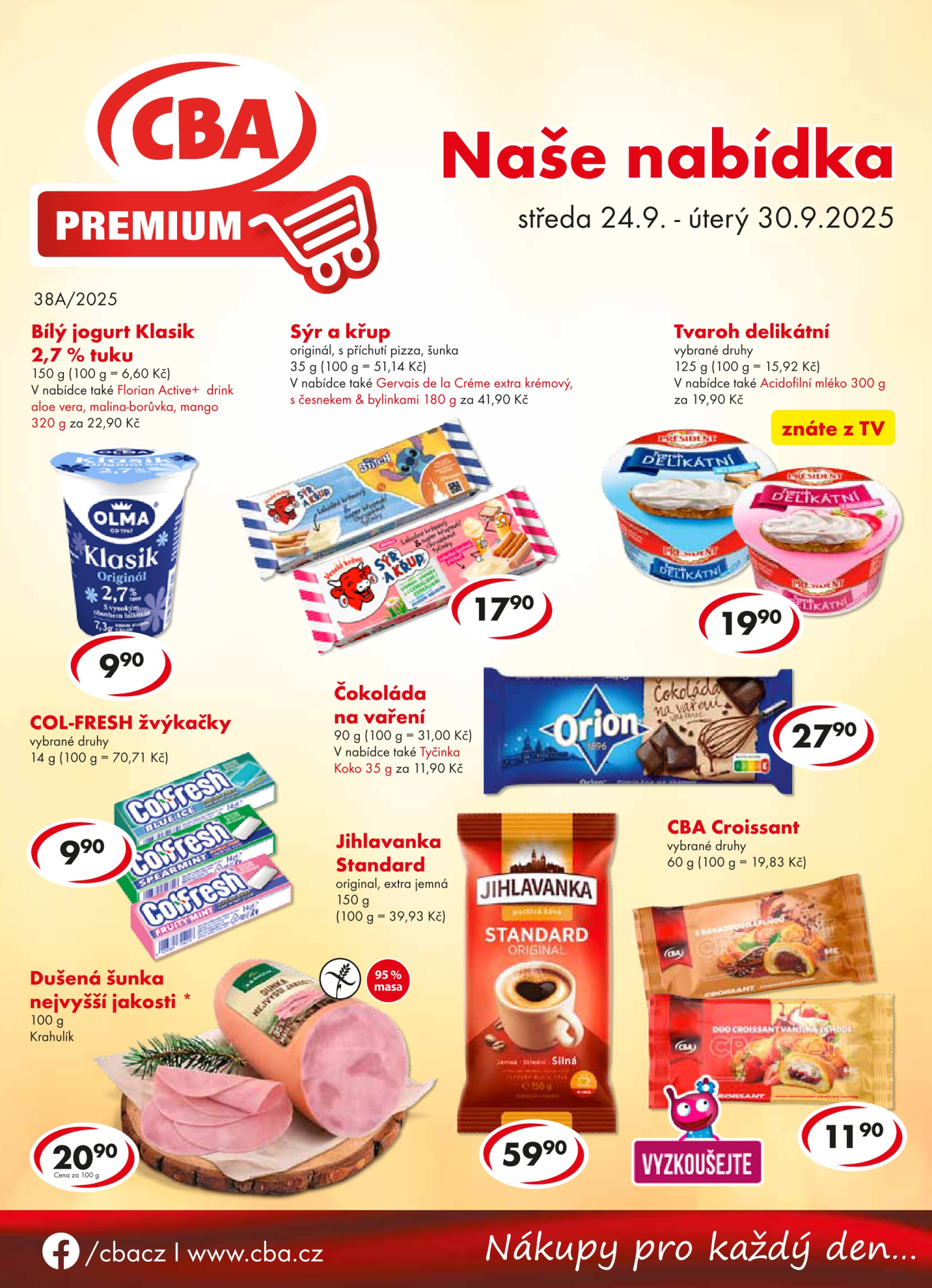 CBA Premium leták od 24. 9. | Kupi.cz