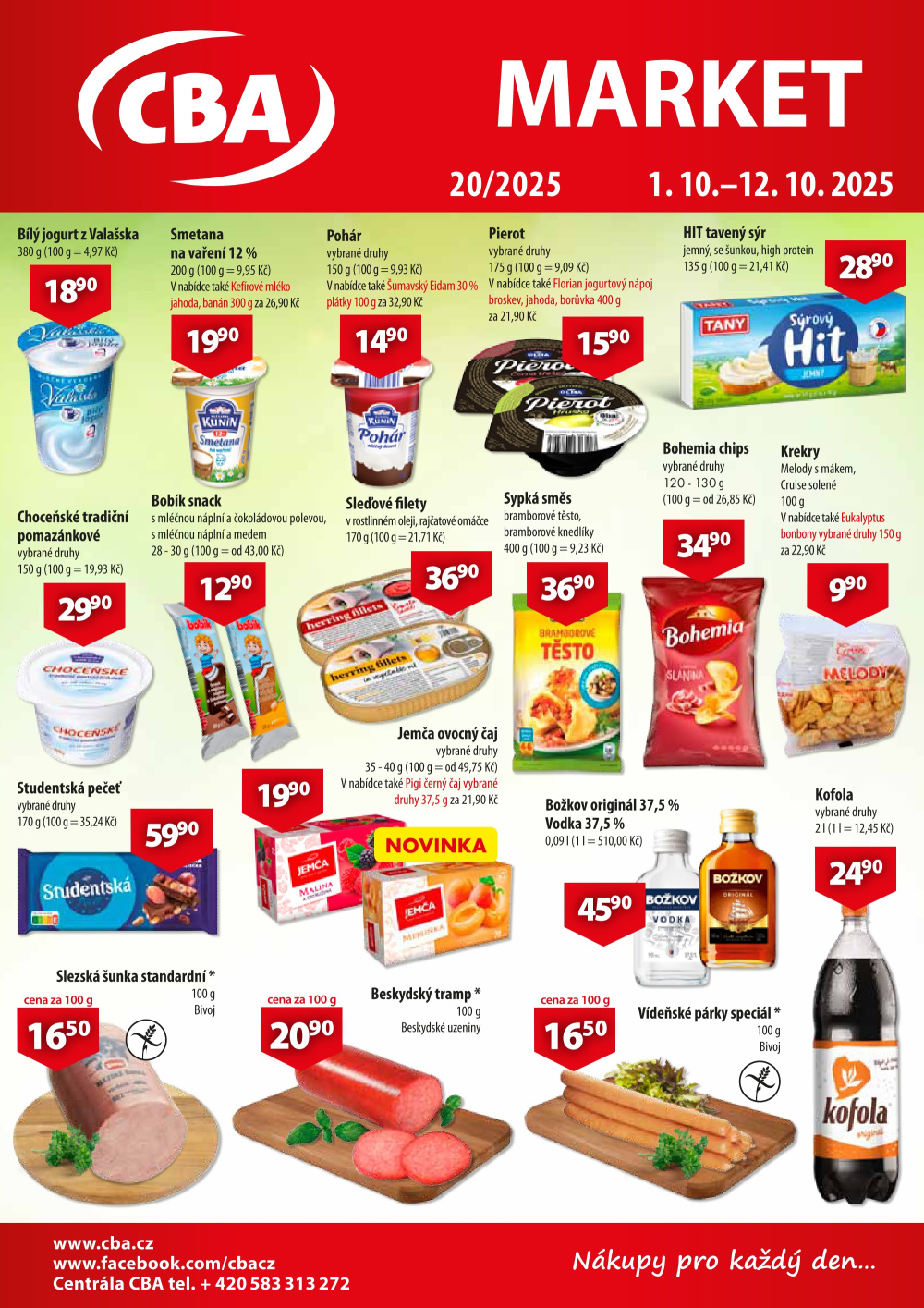 CBA Market leták od 1. 10. | Kupi.cz