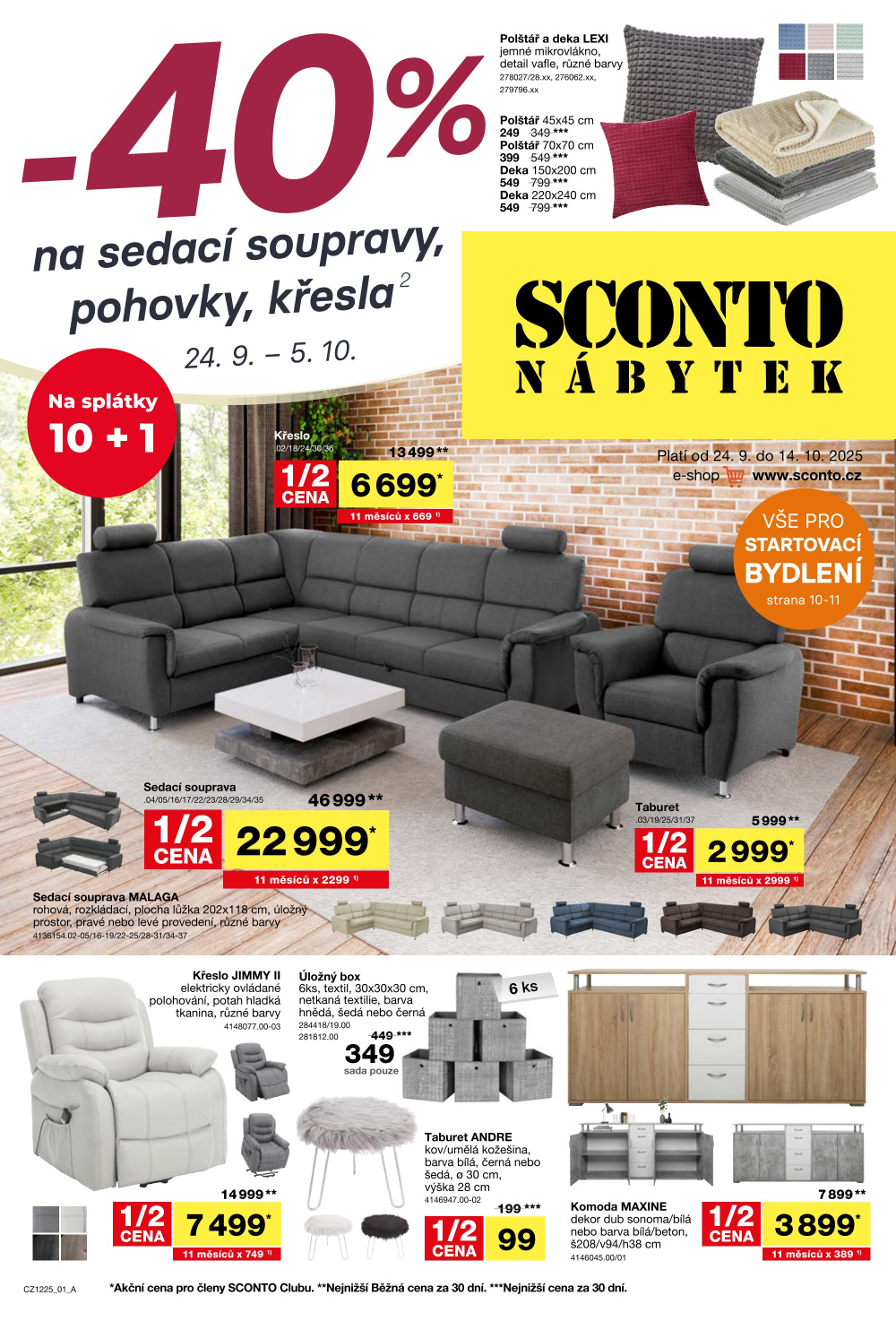 SCONTO Nábytek leták od 24. 9. | Kupi.cz