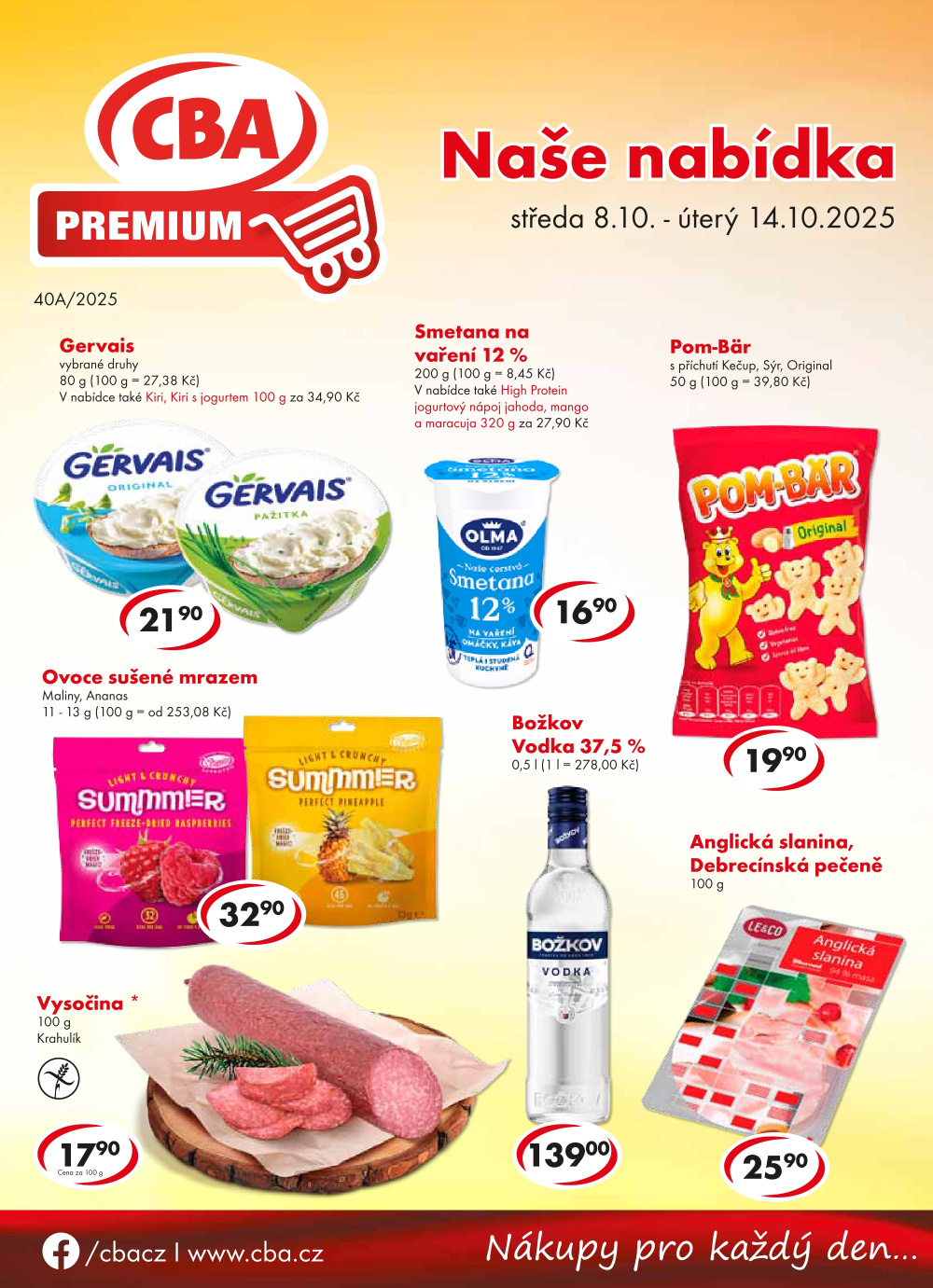 CBA Premium leták od 8. 10. | Kupi.cz