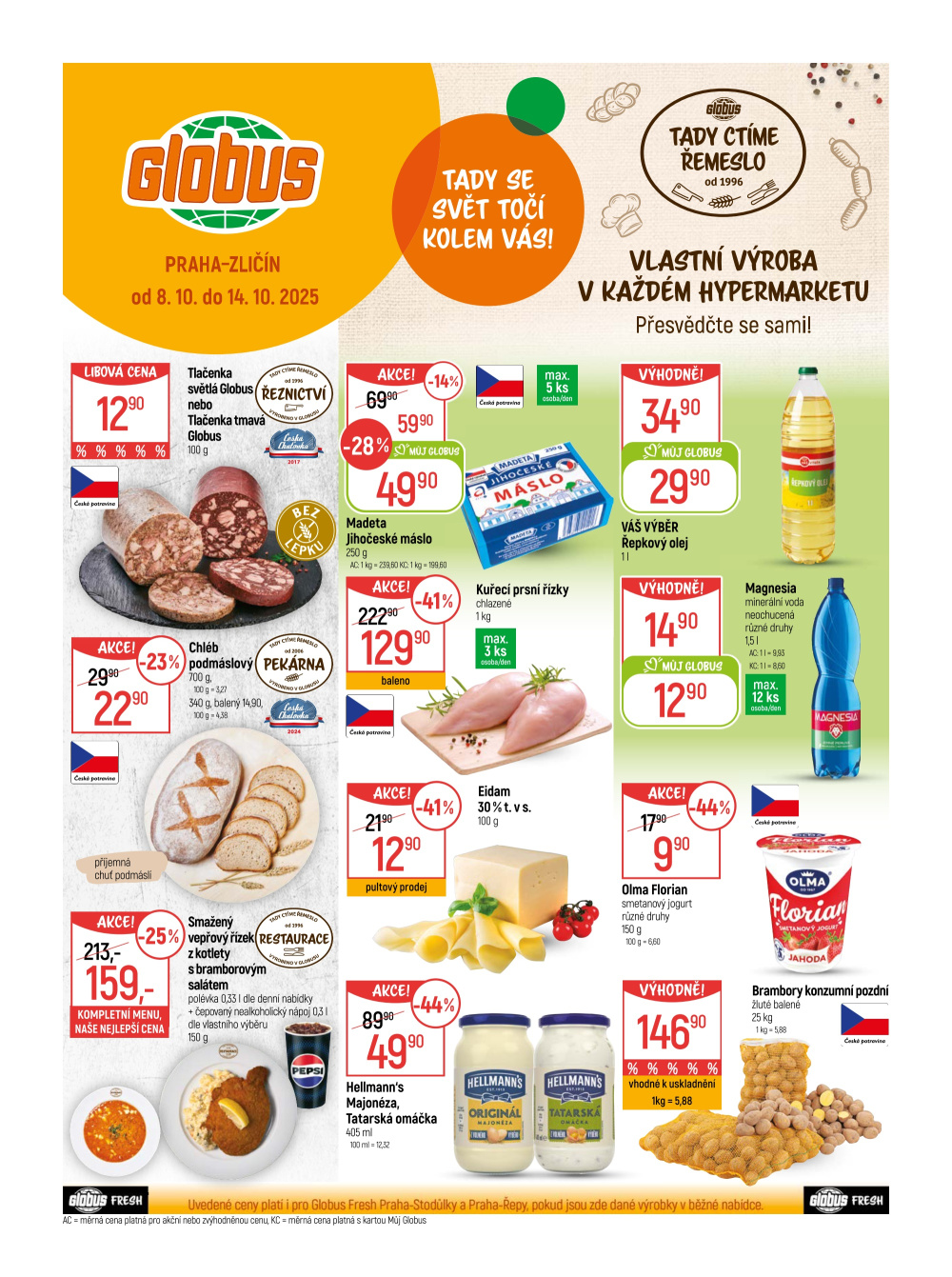 Globus leták Praha - Zličín od 8. 10. | Kupi.cz