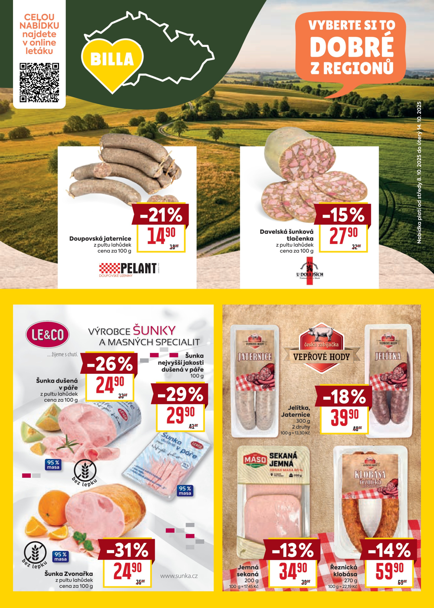 BILLA velký leták od 8. 10. | Kupi.cz