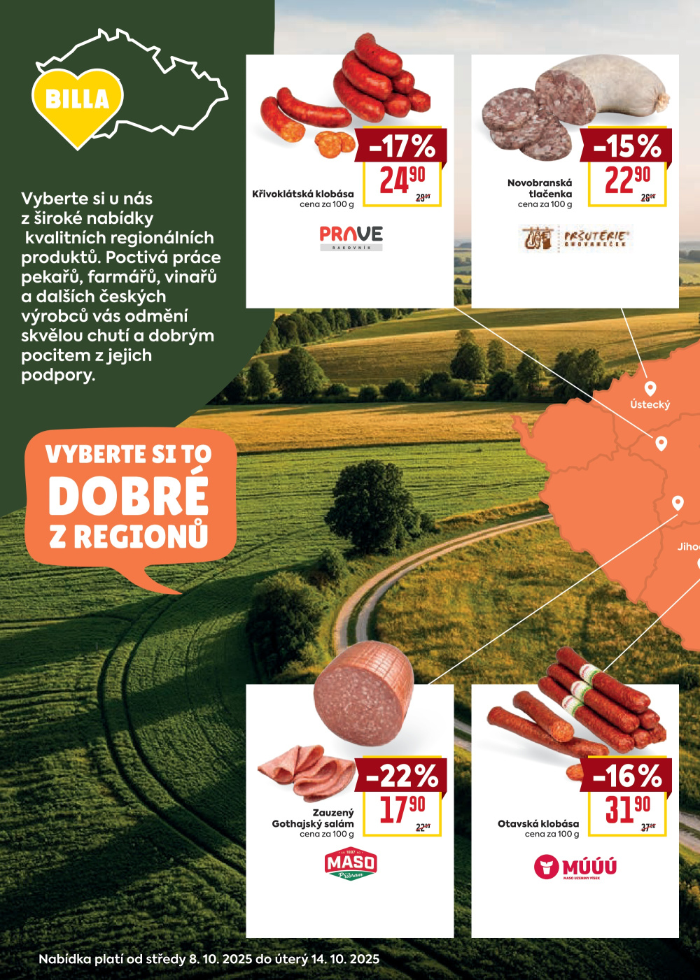 BILLA velký leták od 8. 10. | Kupi.cz