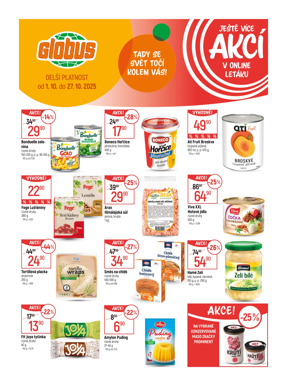 Globus leták Chomutov od 15. 10. | Kupi.cz