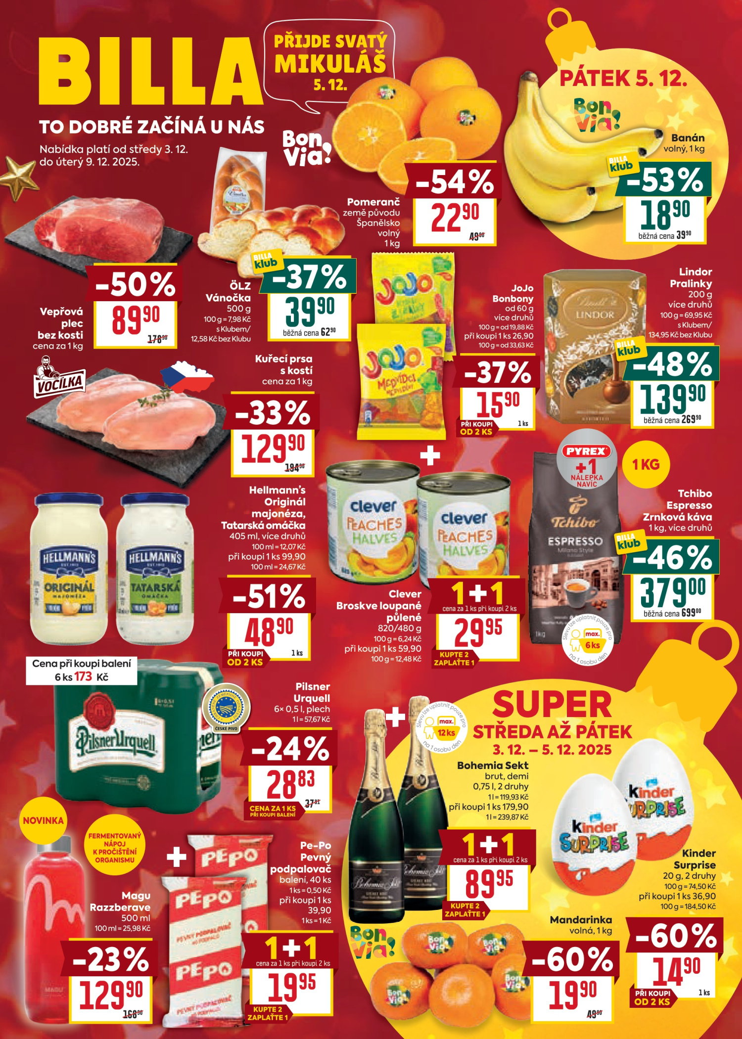 BILLA velký leták od 3. 12. | Kupi.cz